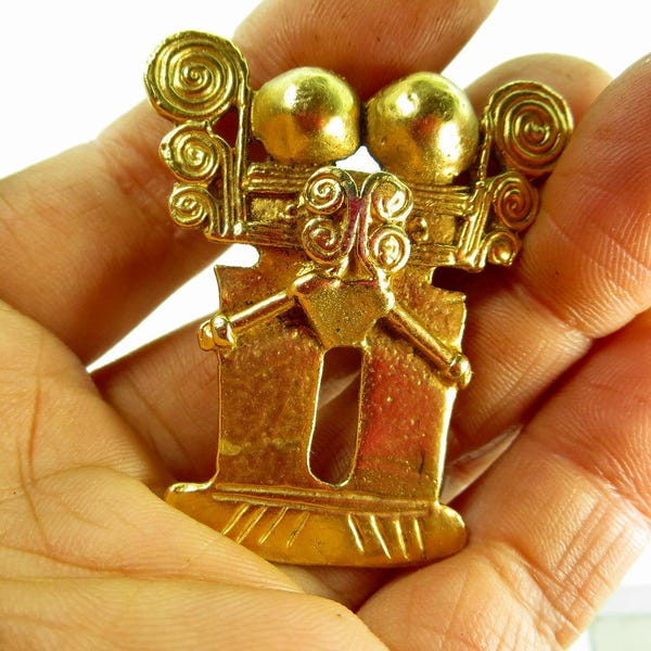 Vintage Peruvian Necklace Silver Wire Work on Horn Boho Hippie Bohemian ...