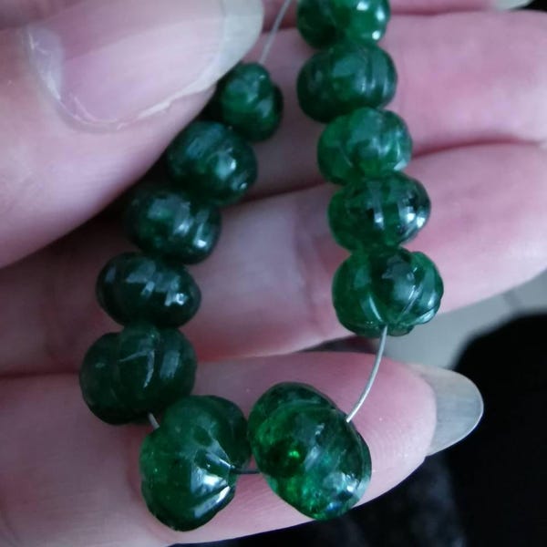 Natural Zambian Emerald Tear Drops Shape Beads, AAA+ Quality, Emerald ...