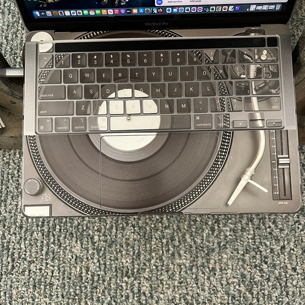 DJ Console MacBook Air Skin | Vinyl Rhythm Theme MacBook Pro Decal ...