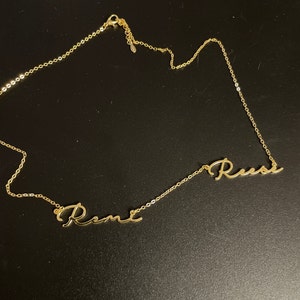 Layered Custom Name Necklace, Multiple Chain Name Necklace, Two Three ...