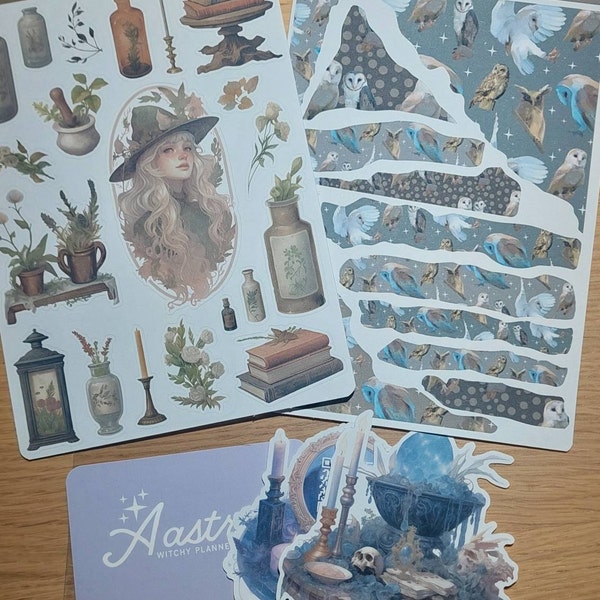 Moon Bullet Journal Sticker Lunar Phases Tracker, Astrology Journal ...