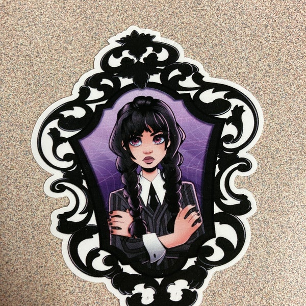 Wednesday Addams Sticker - Etsy