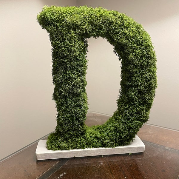 Large Moss Letters/numbers/symbols - 12” to 24” - Choose Any Letters ...