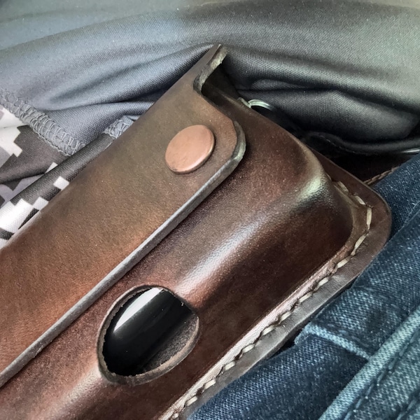 Genuine Leather Insulin Pump Pouch With Clip or Loop for Medtronic ...