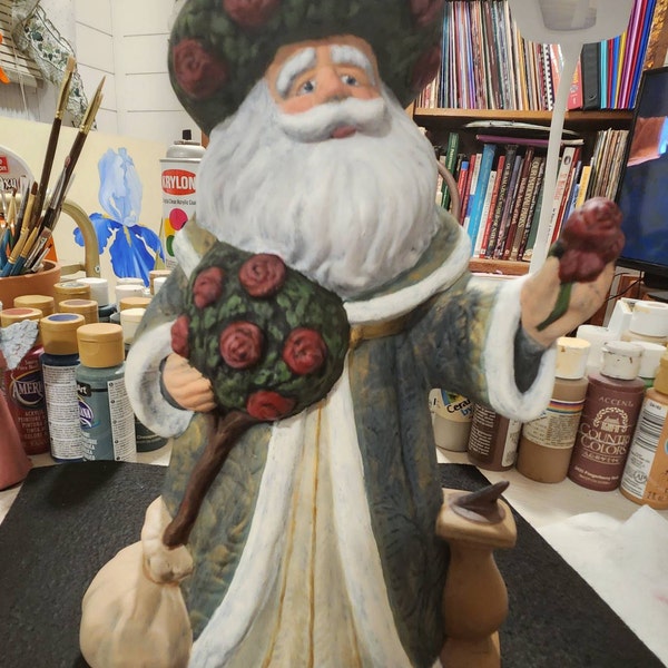 Ceramic Bisque Rose Santa Gare 2659 Ready to Paint - Etsy