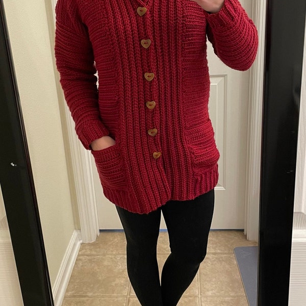 Harvest Cardigan / Crochet Pattern Sizes XS-5X / PDF Digital Download / Beginner Crochet ...