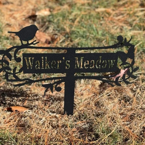 Custom Hummingbird Garden Sign,hummingbird Metal Garden Stake ...