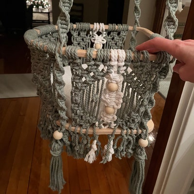 Pattern VIDEO Tutorial Macrame Hanging Chair DIY Hammock Hanging Chair ...