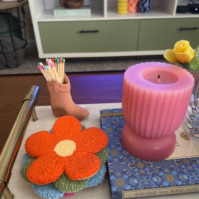 Tufted Magic 8 Ball Pillow, Punch Needle Pillow, Housewarming Gift ...