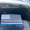 Thin Grey Line Vertical Flag Decal Vertical Grey Line Flag - Etsy