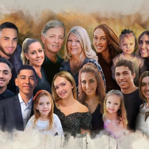 Deceased Loved One Portrait, Photo to Painting, Passed Loved Ones ...