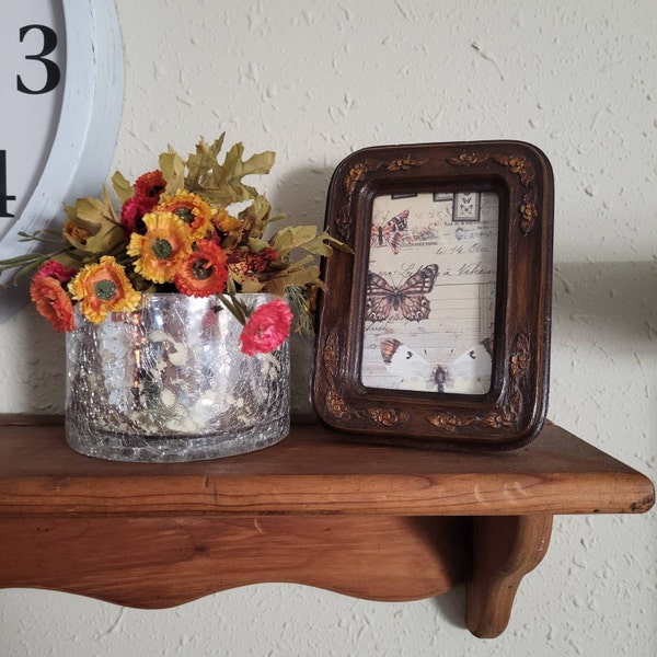 Hand Painted Distressed White Rose Wood Collage Frame With 5 Oval ...