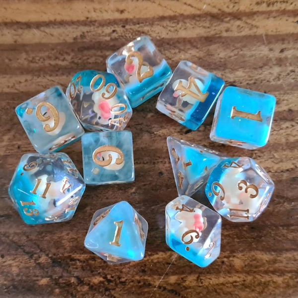 Mushroom Dice Vault and Multicolored Mushroom Dice Set, Dice Set ...