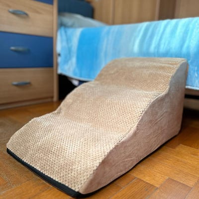 Wooden Dog Step, Pet House With Ramp, Pet Bed With Stair, Small Dog Bed ...