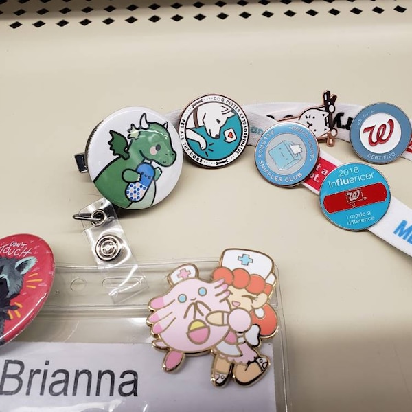 Pill Retractable Badge Holder, Pharmacist Badge Reel, Pharmacy Tech ...