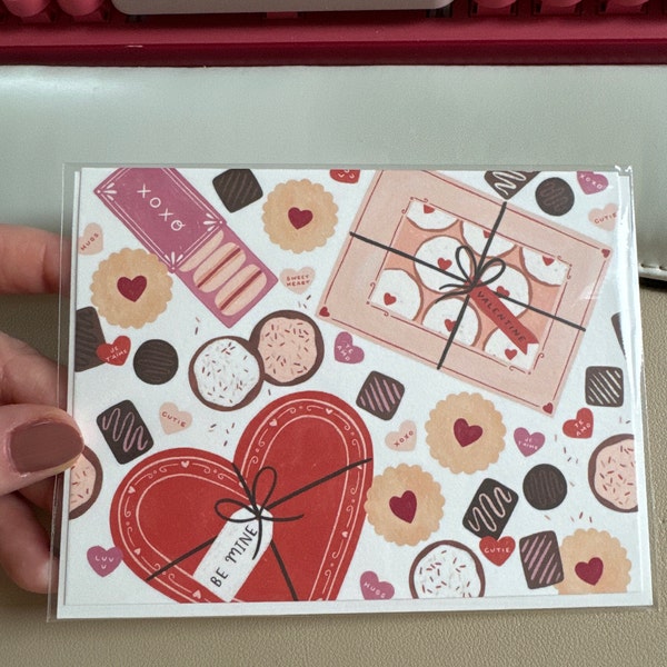 Valentine's Day Cards : Valentine's Sweets and Candy Illustrated ...