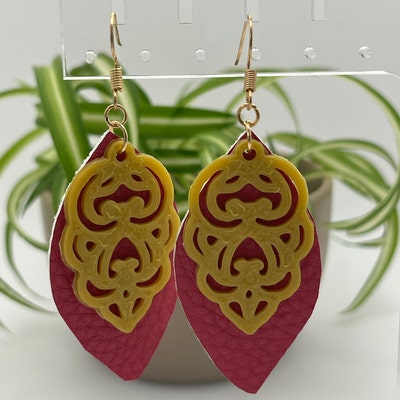 15 Earring STL Files, Statement Jewelry STL Files, 3D Print Models for ...