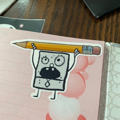 Doodlebob Sticker Spongebob Cute Stickers Pop Culture Bikini Bottom ...