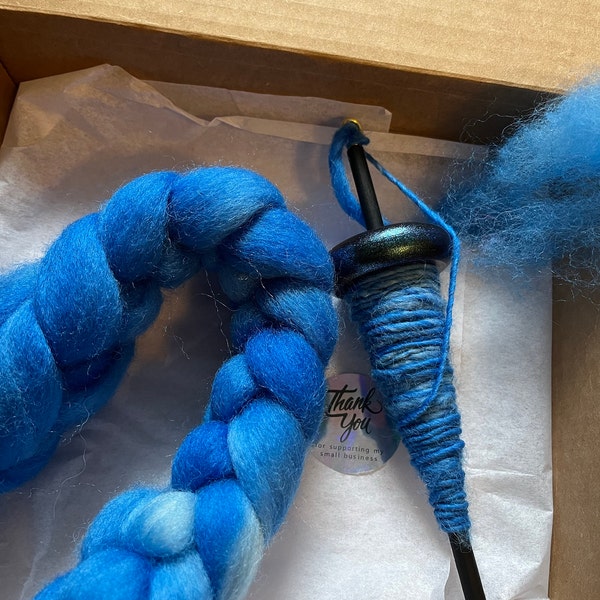 Electric Night Sparkle Drop Spindle - Red Violet Blue Shifting Colors ...