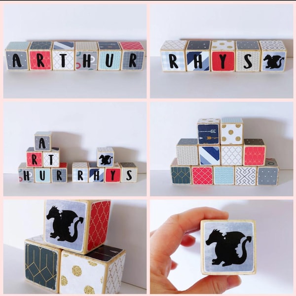Custom Name Blocks // Wooden Name Blocks // Personalised Baby Gift - Etsy
