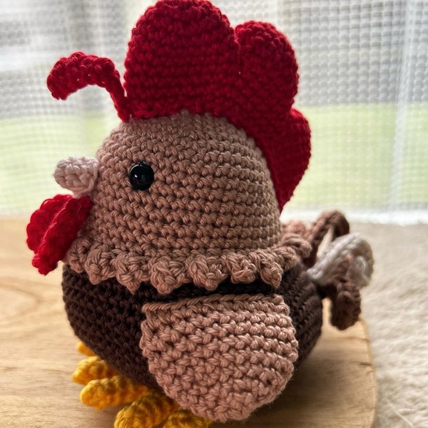Crochet Chicken Pattern: Andre the Rooster Amigurumi (PDF Pattern) - Etsy