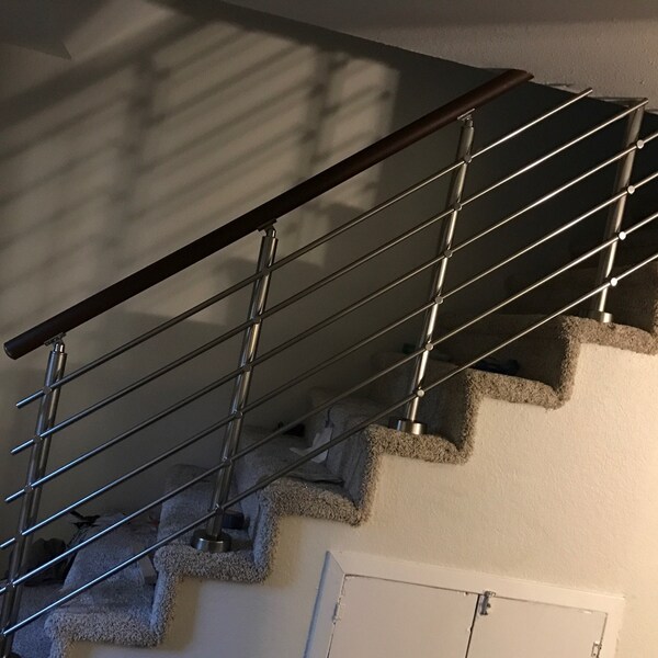 Modern Stairs Balcony Hand Rail Staircase Railing Kit - Aluminium Side ...