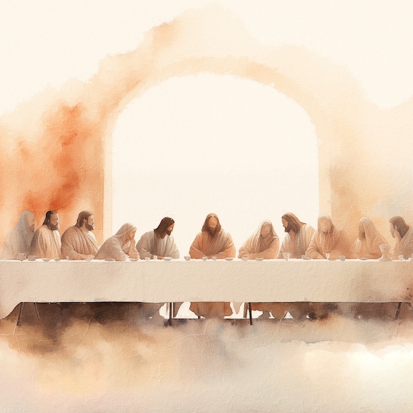 Minimalist Nativity Scene Watercolor Christmas Jesus, Soft Pastel ...