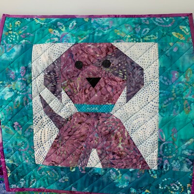 Puppy Dog Quilt Block Pattern, Machine Pieced, PDF Instant Download ...