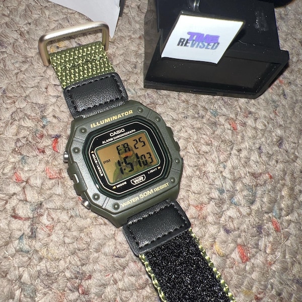 Custom Casio AE1200 Watch - Negative Display Mod -world Time- Digital ...