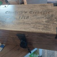 Original Treasure Chest With Safety Hasp and Hinges Lockable Pirate Box ...