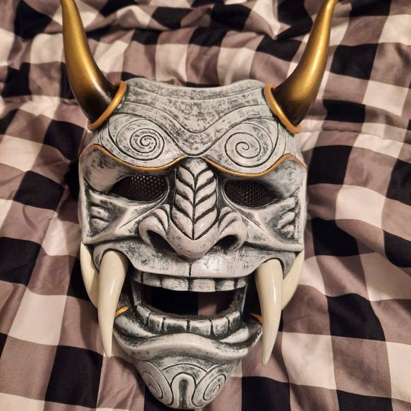 Samurai Assassin Demon Oni BB Gun Airsoft Mask, Halloween Costume ...