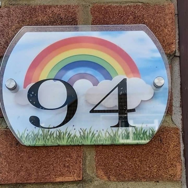 Buy Pink House Sign/personalised House Sign/house Plaque/house Number ...