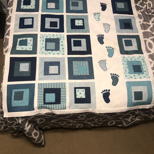 Small Steps Quilt Pattern – Beginner Friendly Unisex Baby Quilt - Etsy