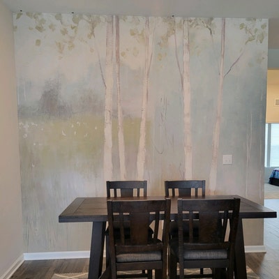 Fine Brushwork Chinoiserie Vine Flowers and Birds Wallpaper - Etsy