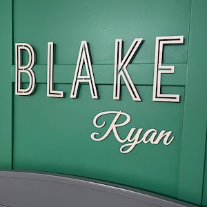 Name Cutouts for Nursery, Wooden Letters, Name Sign, Nursery Letters ...