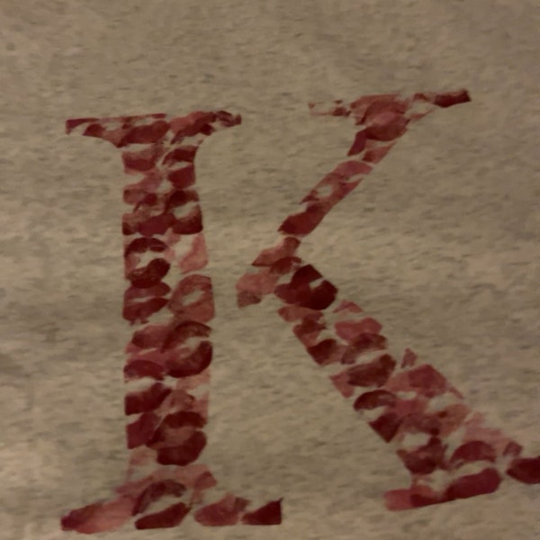 Letter K Stencil for Sign, Serif Letter Stencil, Monogram Letter ...