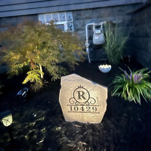 House Address Rock Standard Engraved Stone Custom Stone - Etsy