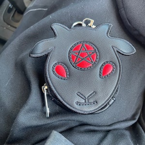 Gothic Goat Coin Purse Black, Lavender, or Cotton Candy - Etsy