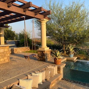 Wildflower Wine Barrel Rope Swing - Etsy