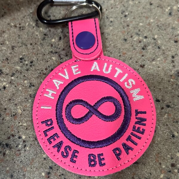 Autism Awareness, Autism Bag Tag, Autism Alert for Backpack, Autism Tag ...
