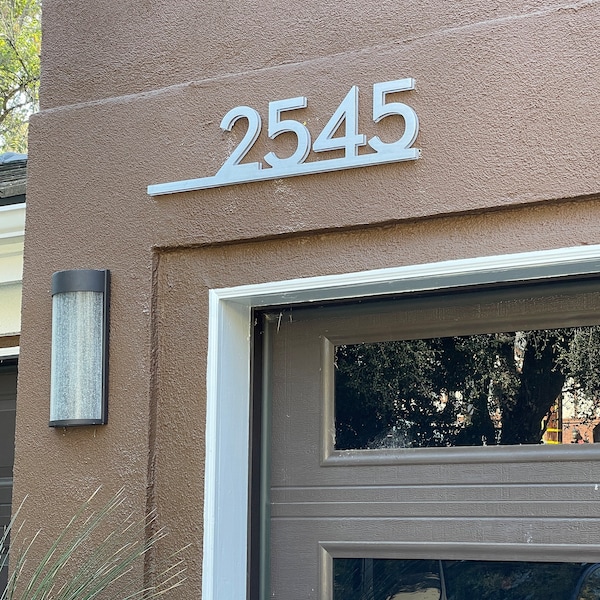 High Visibility Address Numbers | Reflective Metal Address Numbers | 6 ...