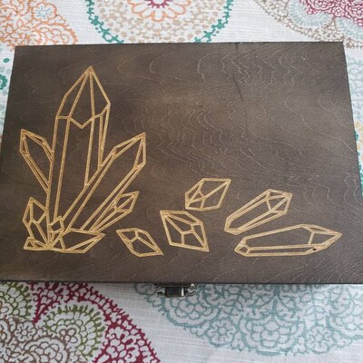 Crystal Box, Personalized Box, Crystal Mystery Box, Stash Box, Crystal ...