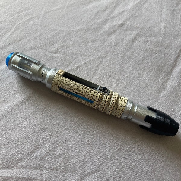 10th Doctor's Sonic Screwdriver Prop Replica - Wide Slider, LED Light ...