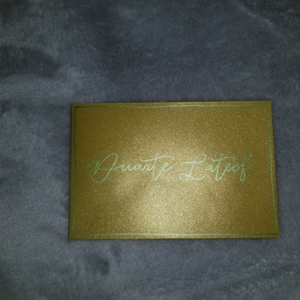 Custom Gift Card Envelope Personalized Gift Card Holder Mini Envelope ...