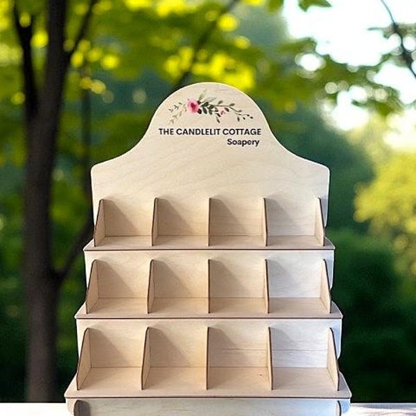 Sticker Display Stand, Craft Show Display, Wooden Stand, Retail Counter ...