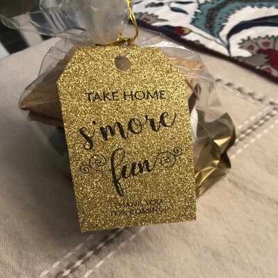 Smore Baby Shower Favor Tags. Take Home S'more Fun Tag. Wedding Smore ...