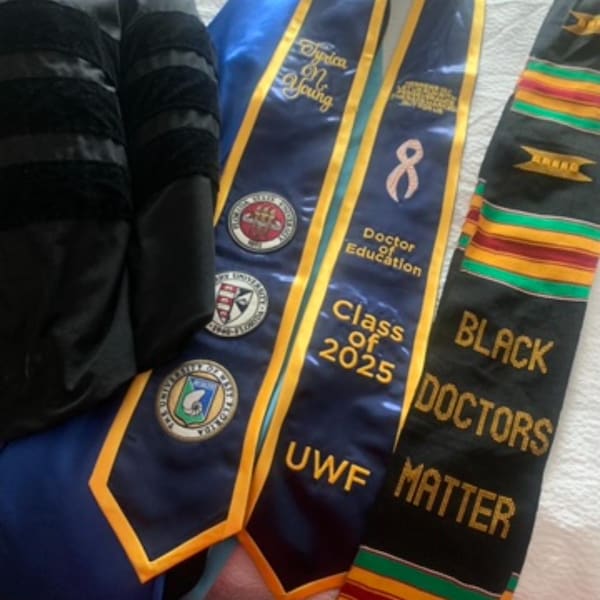 Black Excellence Graduation Kente Stole - Authentic African Stole ...