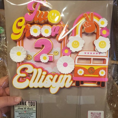 Groovy Gable Box Groovy Party Decorations Groovy Birthday - Etsy