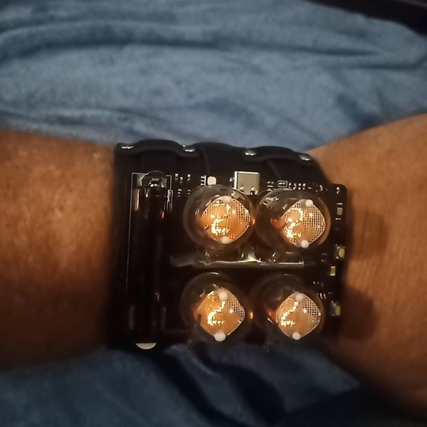 Nixie Era Vfd Numitron Smallest Ussr Tubes Iv-16 Wrist Watch Clock ...