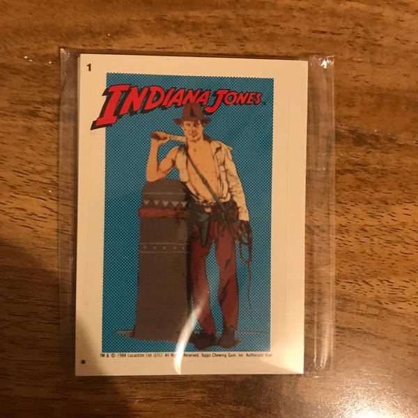 Indiana Jones and the Temple of Doom Complete Set of 11 Vintage Sticker ...